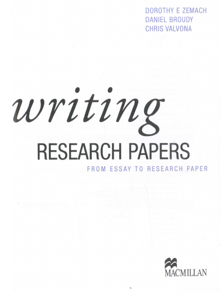 Writing Research Papers Moi | PDF