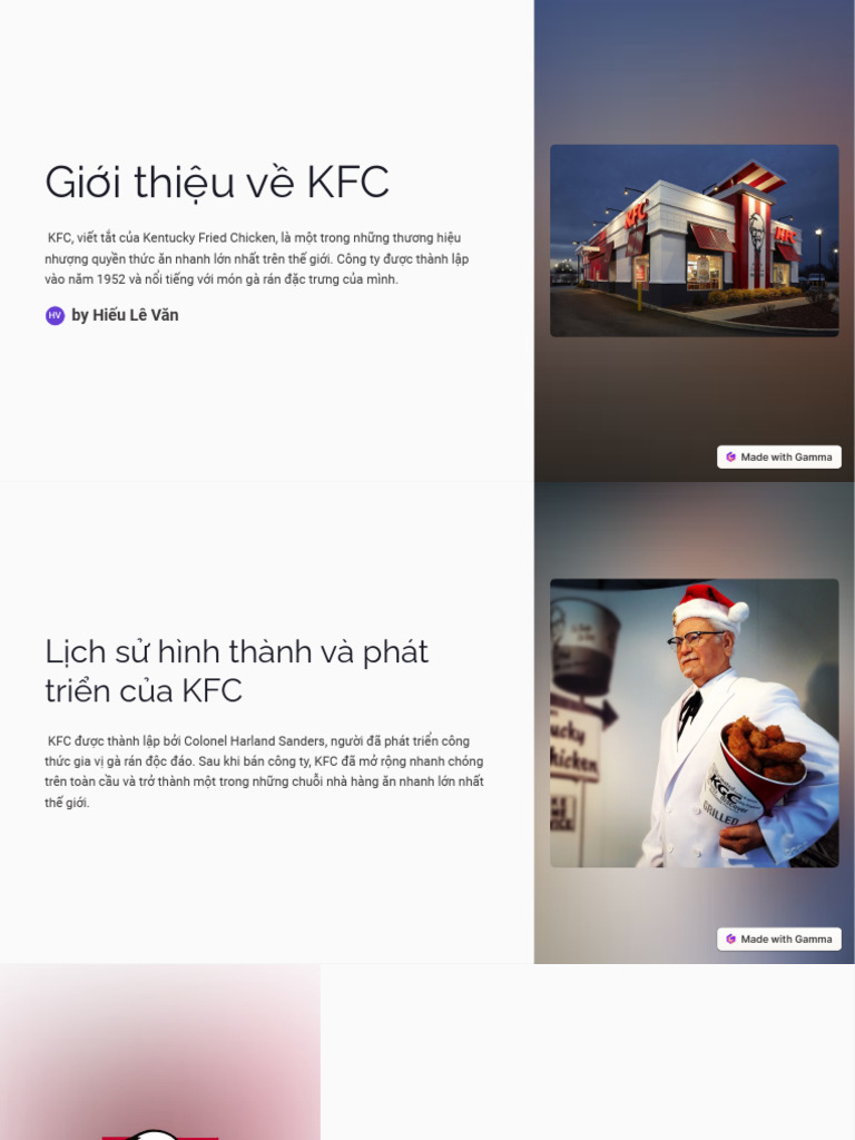 Gioi Thieu Ve KFC | PDF