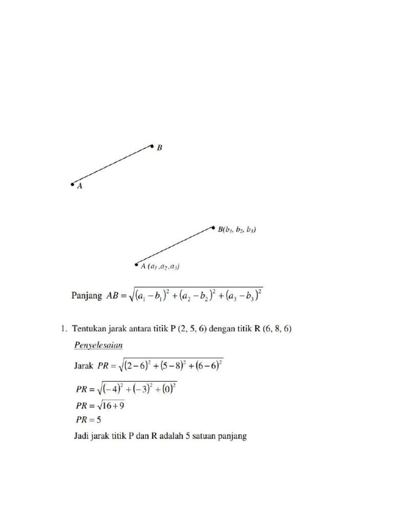 Materi Jarak Antar Titik | PDF