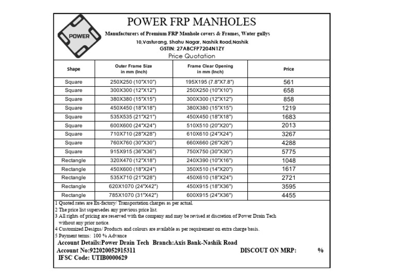 Power Price List | PDF