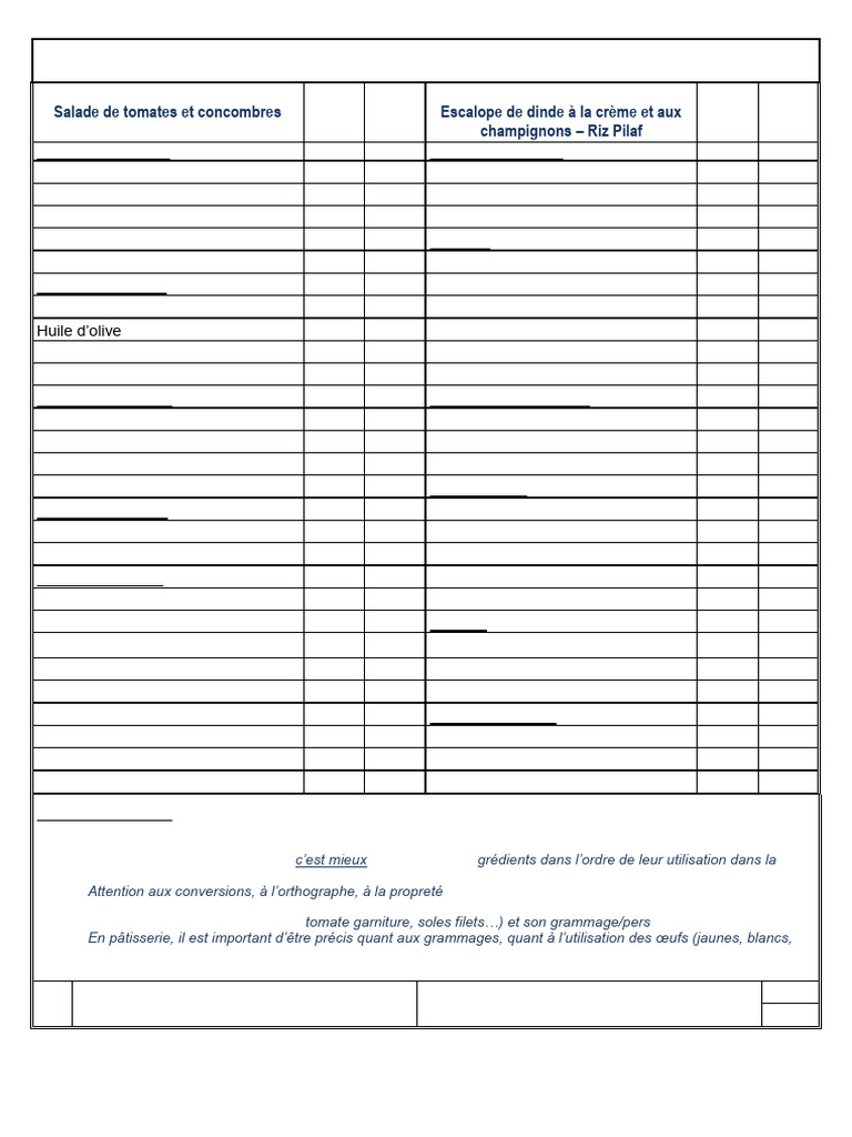 Comment Completer Bon Economat | PDF | Cooking, Food & Wine