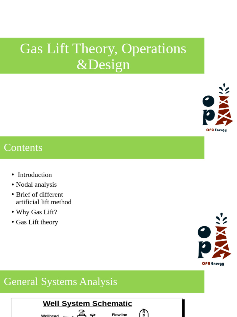 Gas Lift Theory, Operation - Design - 1 | PDF