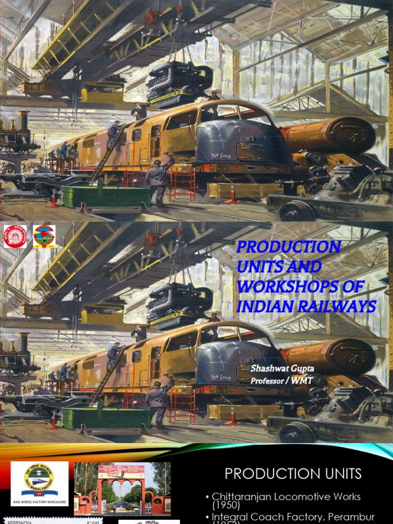Production Units and Workshops of Indian Railways - PPTX - 0 | PDF