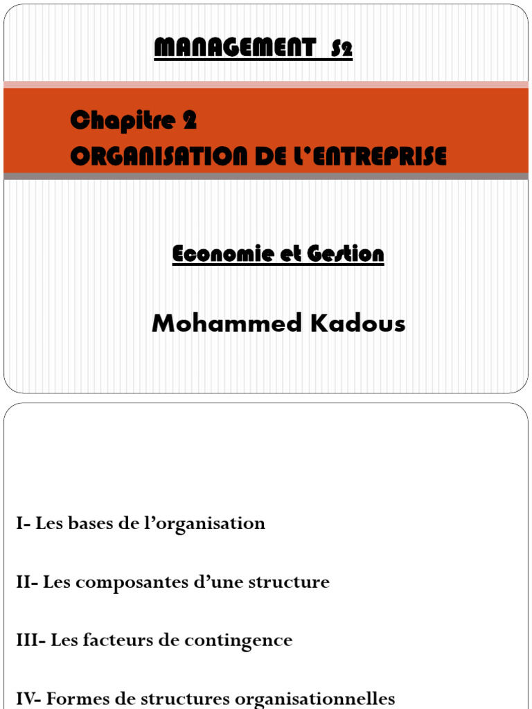 Management Kadous | PDF
