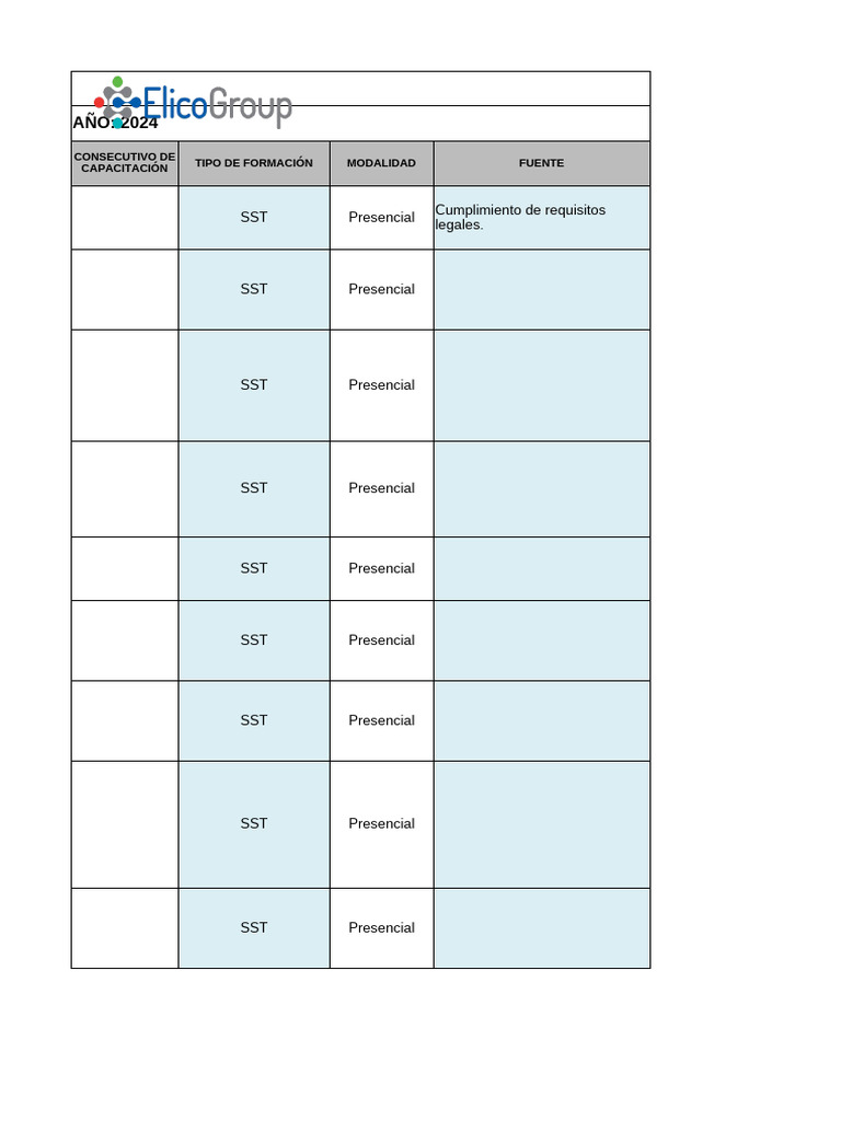 DB-015 Plan de Formacion PA | PDF