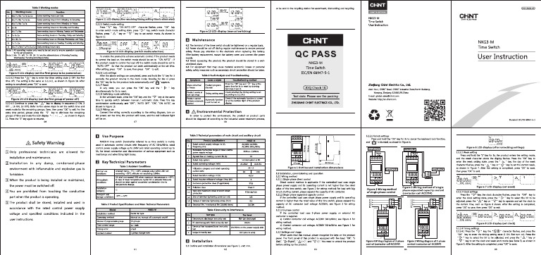 Manual Reloj Chint | PDF
