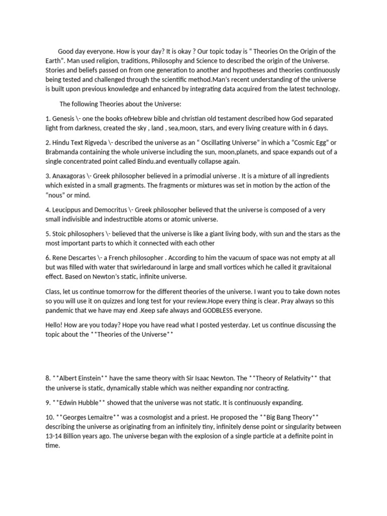 EARTH AND LIFE SCIENCE Notes | PDF