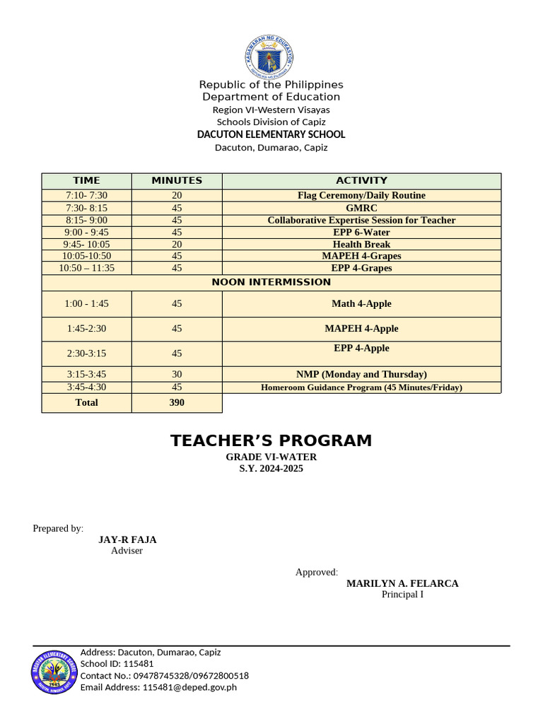 Class Prog 2024 | PDF