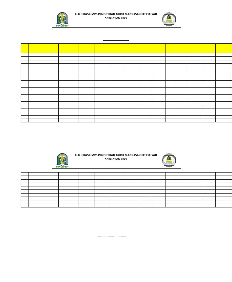 Buku Kas Hmps Pgmi - Semester 6f | PDF