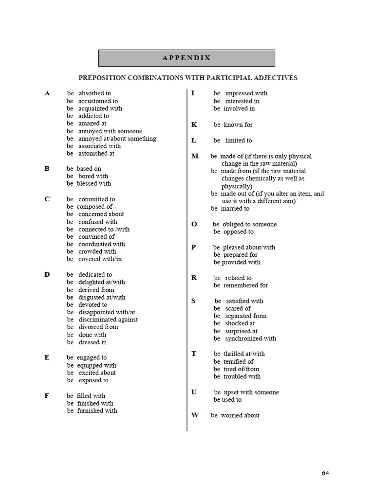 Stative Passive With Preps | PDF