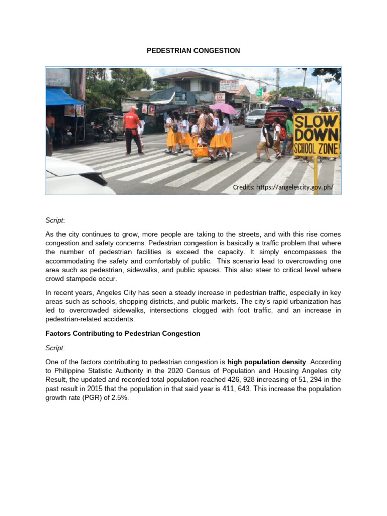 Pedestrian Congestion | PDF