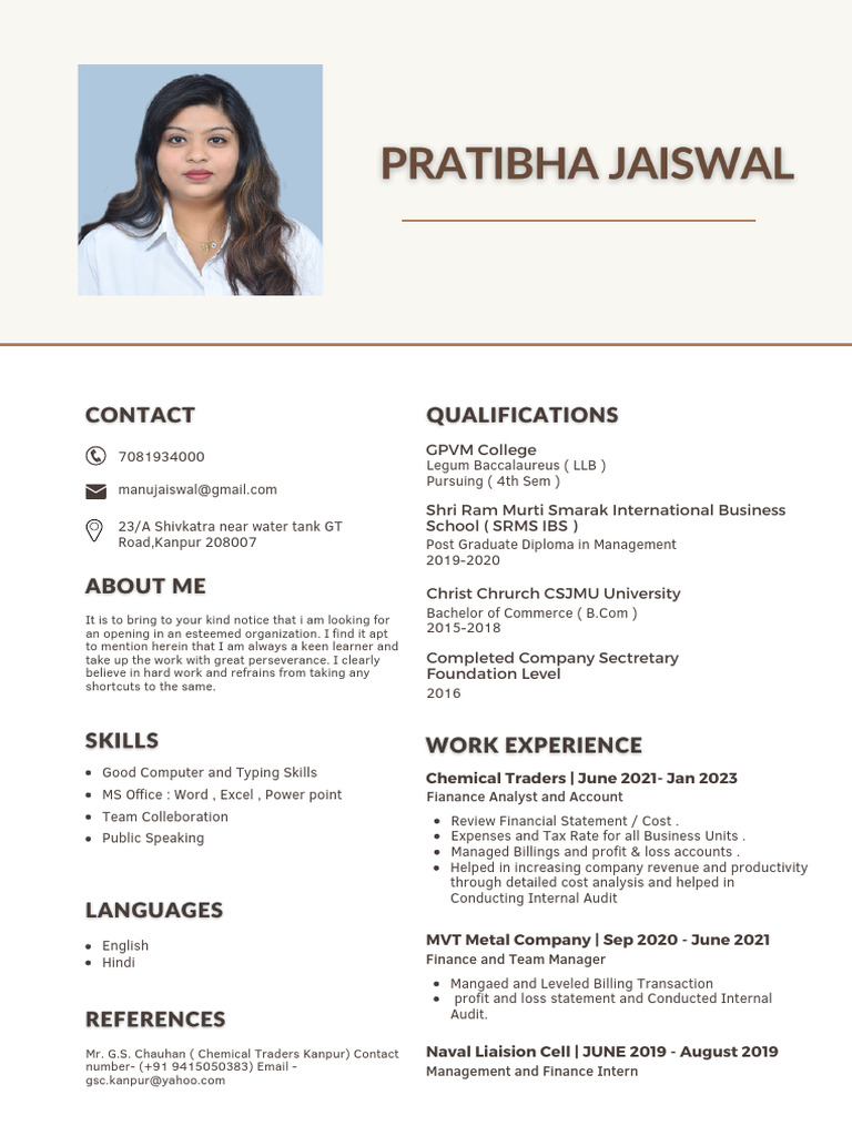 Pratibha Resume | PDF