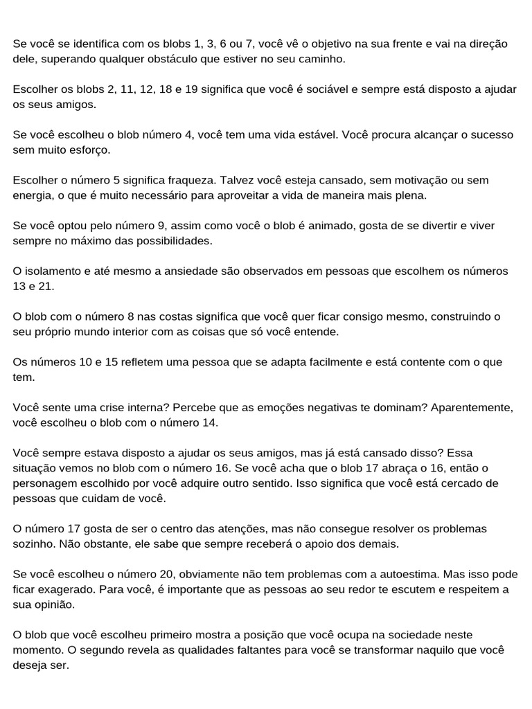 Teste Do Blob Tree | PDF