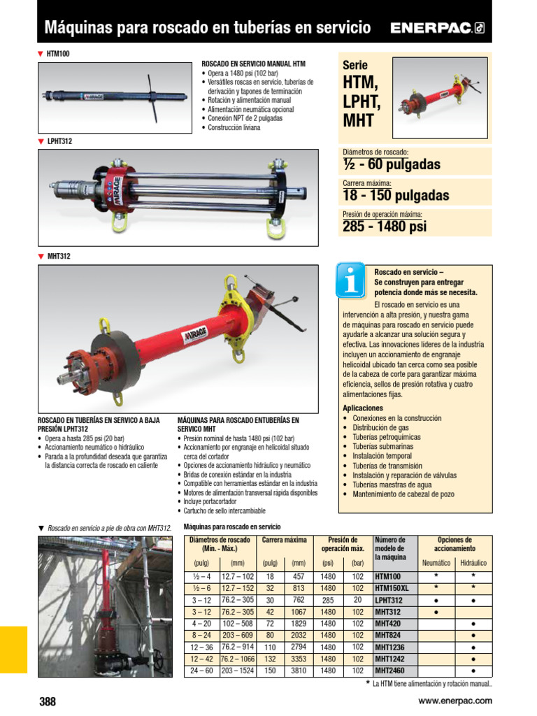 HTM-LPHT-MHT-Series Hot Tapping Machines ES-LA | PDF