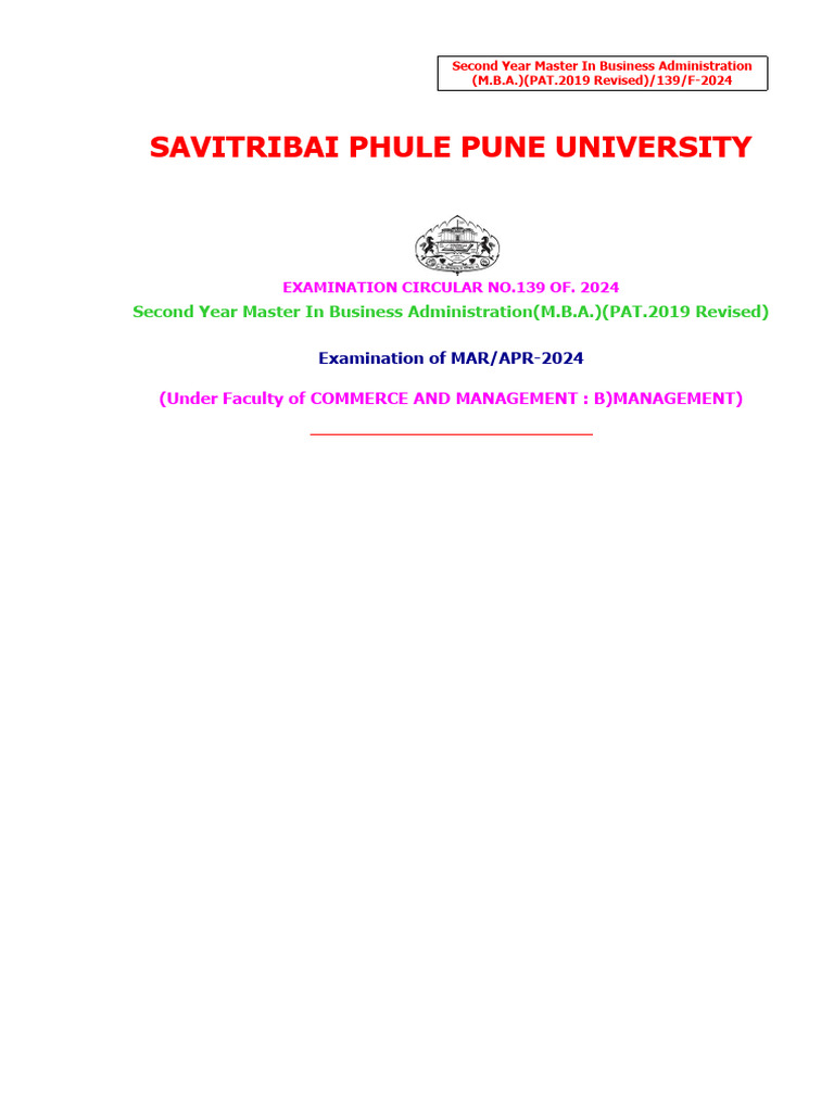 MBA 2019 Revised Exam Instructions | PDF | Business Economics | Economies