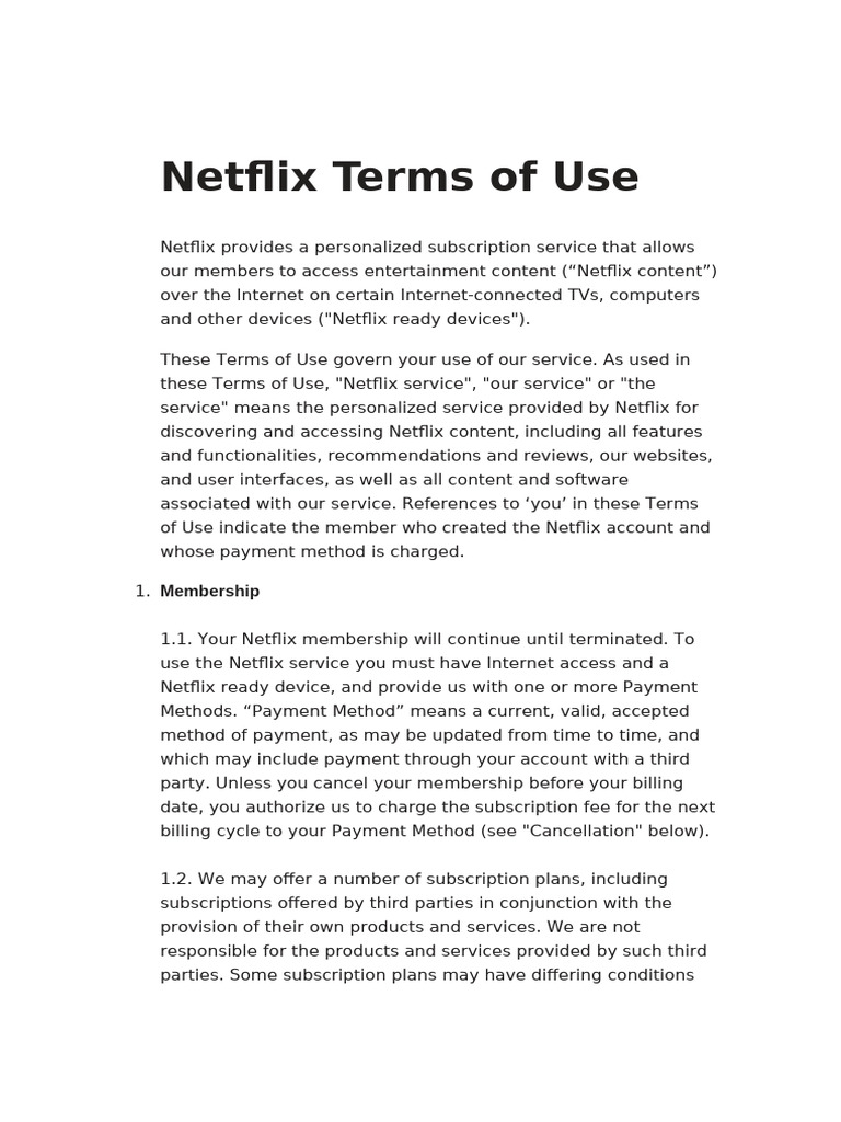 E-Contract Netflix | PDF
