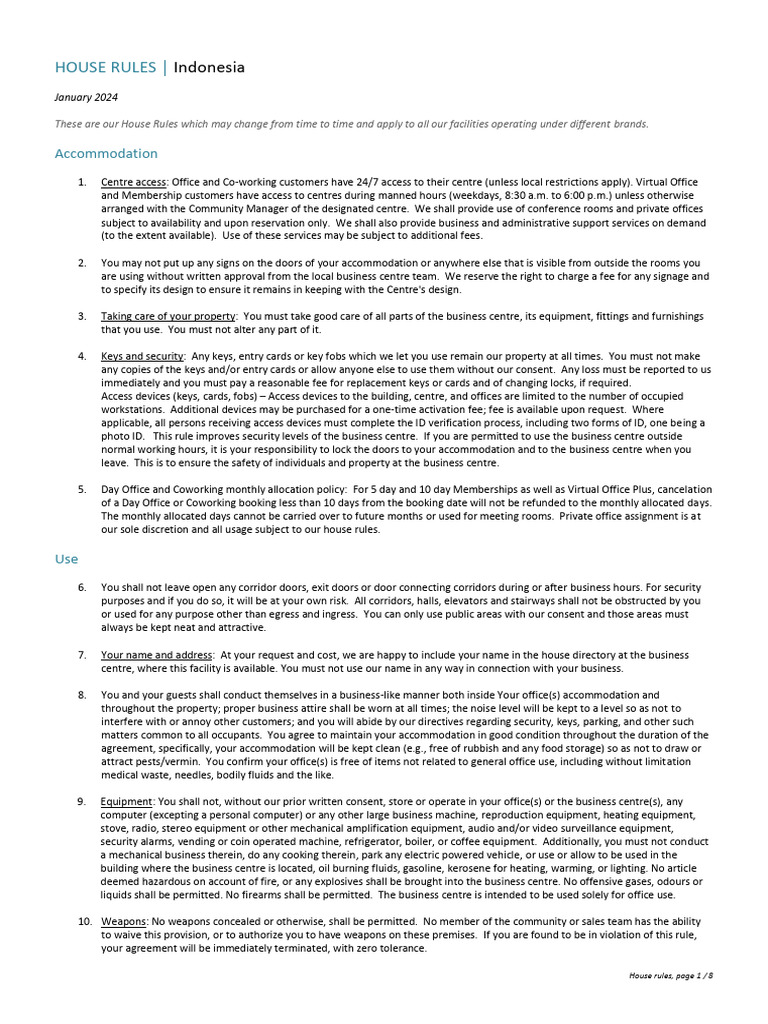 Preview House Rule | PDF