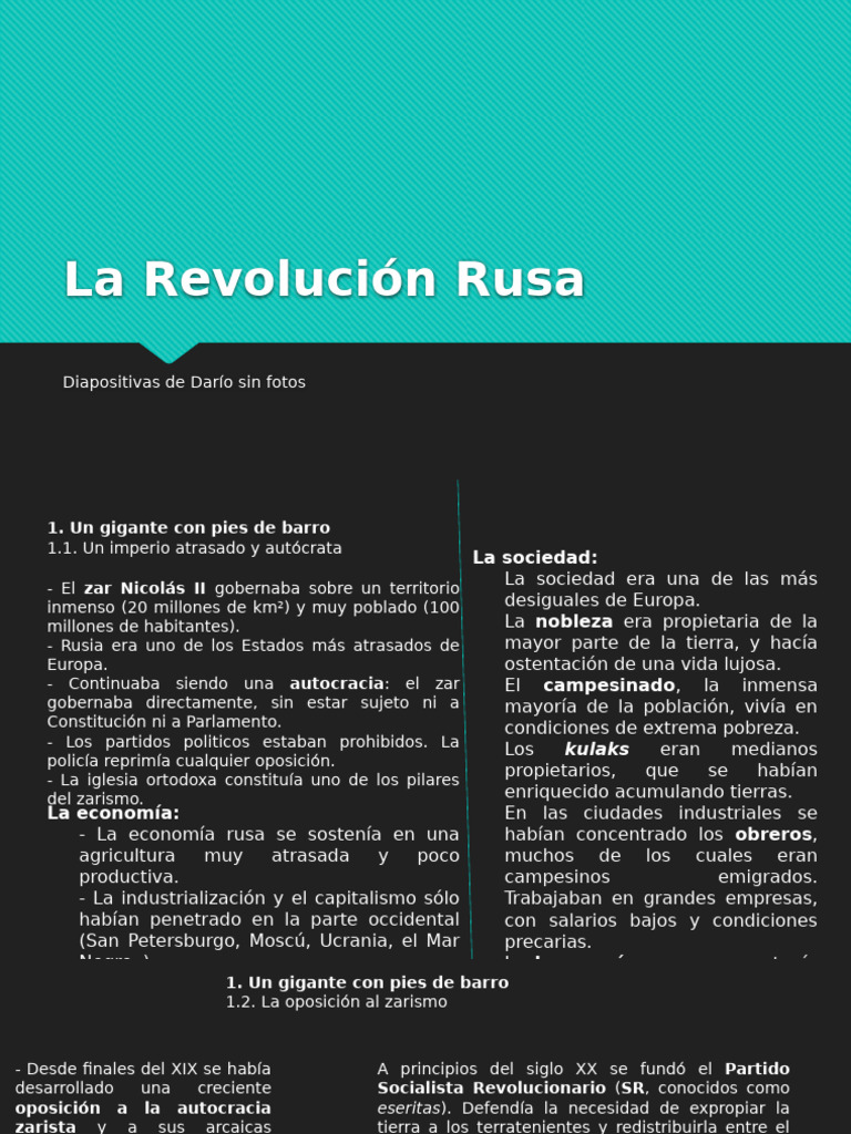 La Revolución Rusa | PDF