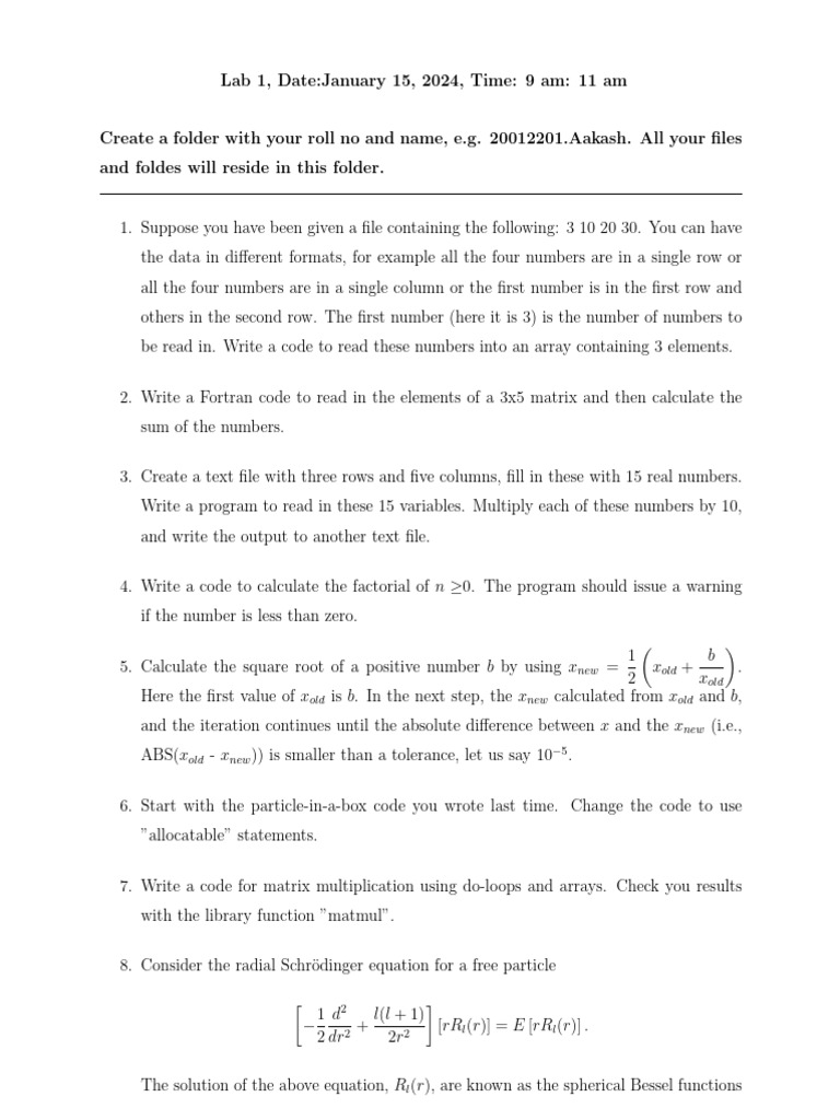 Assignment Computation | PDF