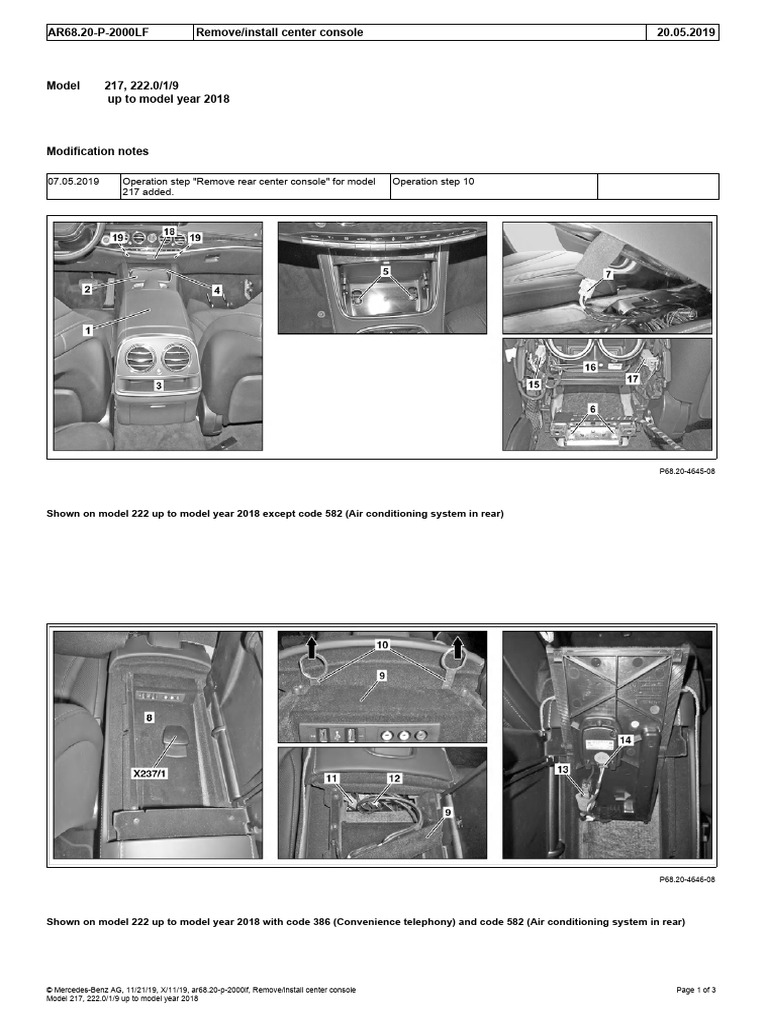 Install Center Console | PDF