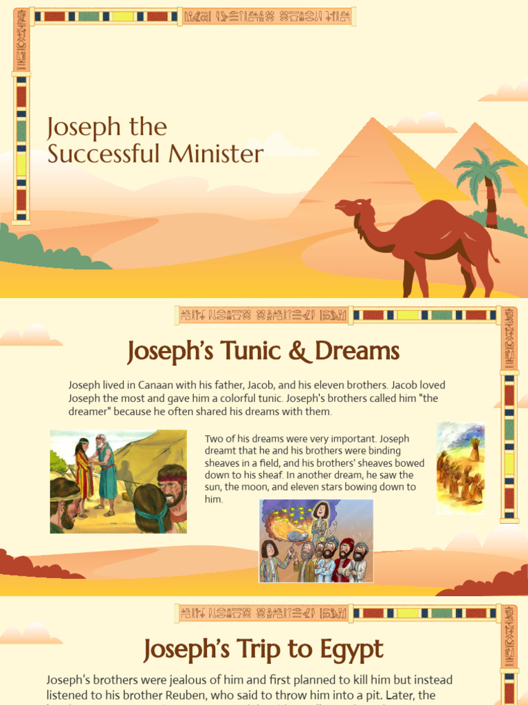Joseph The Successful Minister | PDF | Book Of Genesis | Old Testament ...