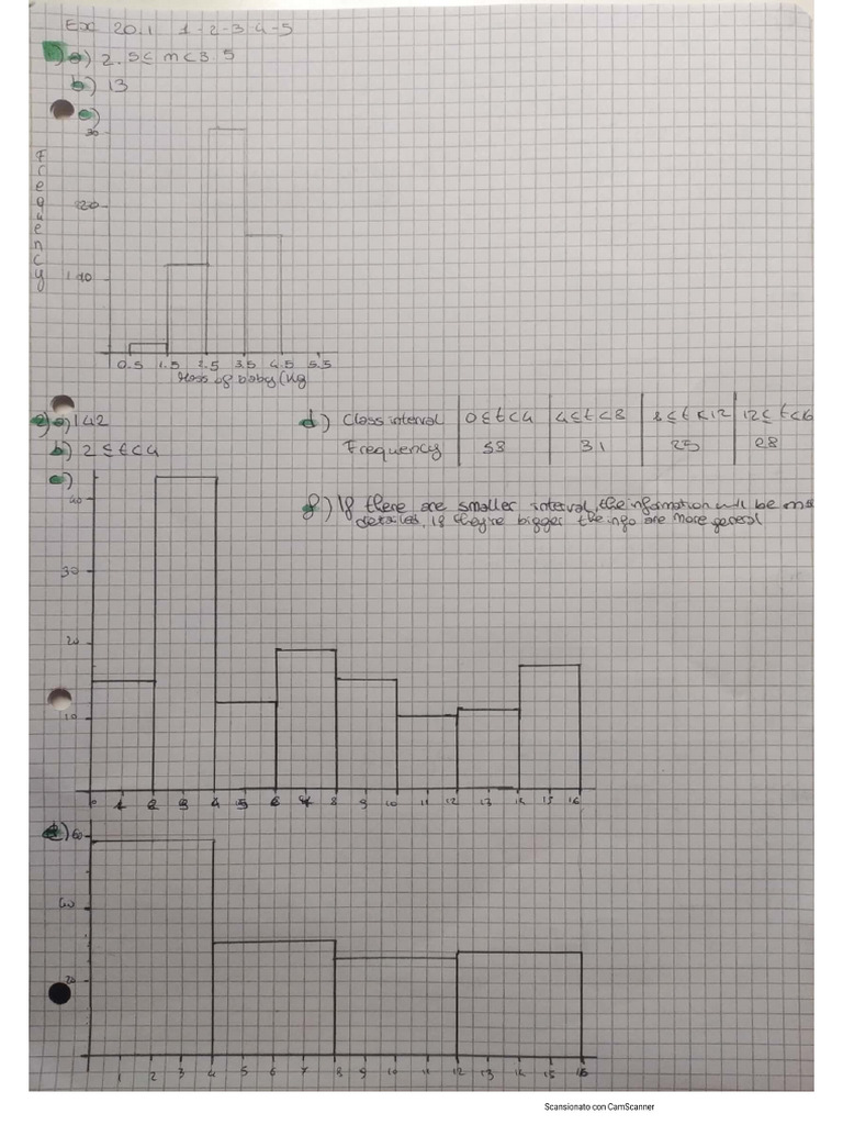 Histogram Exercises | PDF