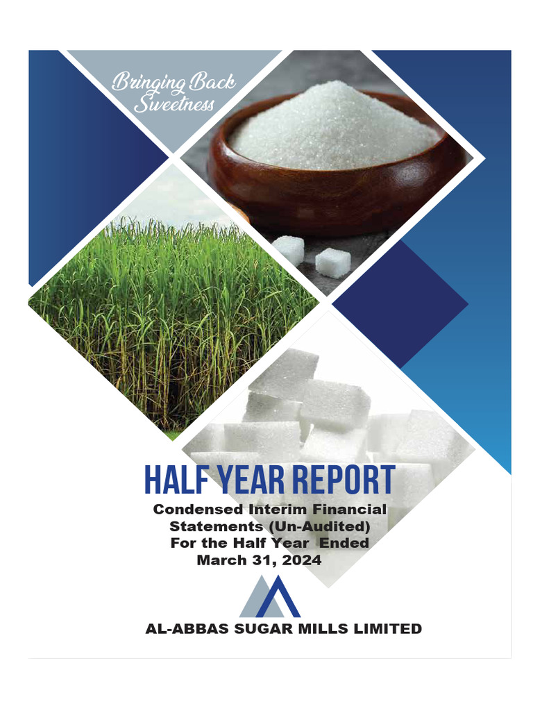 Half Year: Condensed Interim Financial Statements (Un-Audited) For The Half Year Ended March 31 ...