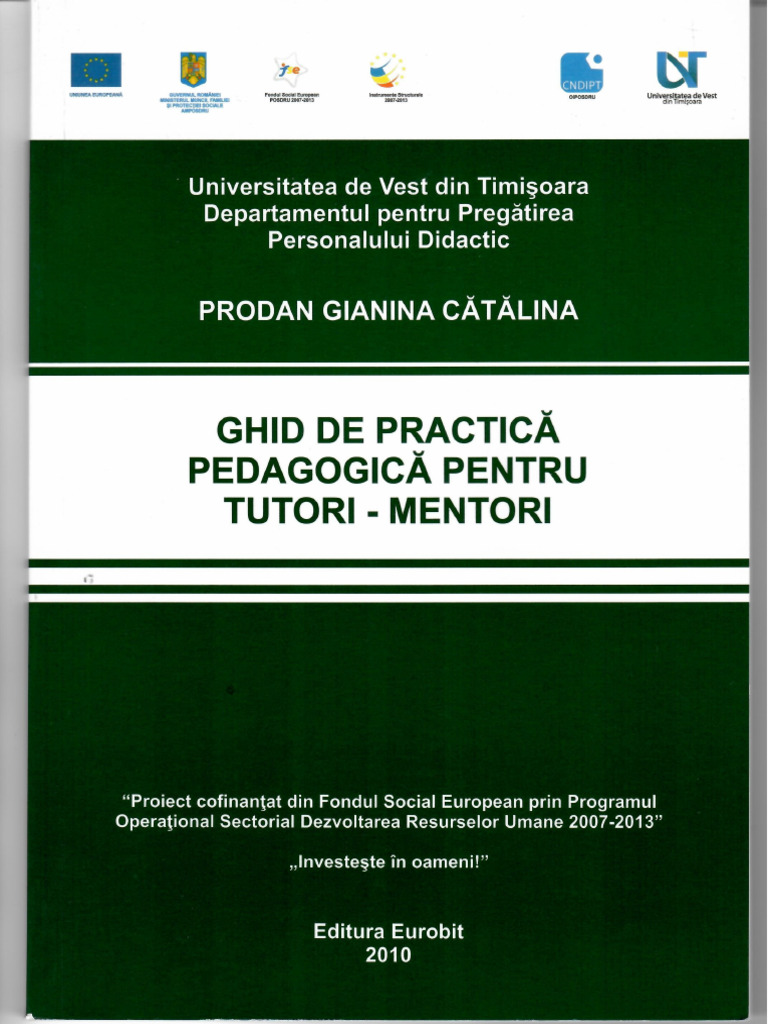 Ghid Tutori Practica Prodan G. | PDF