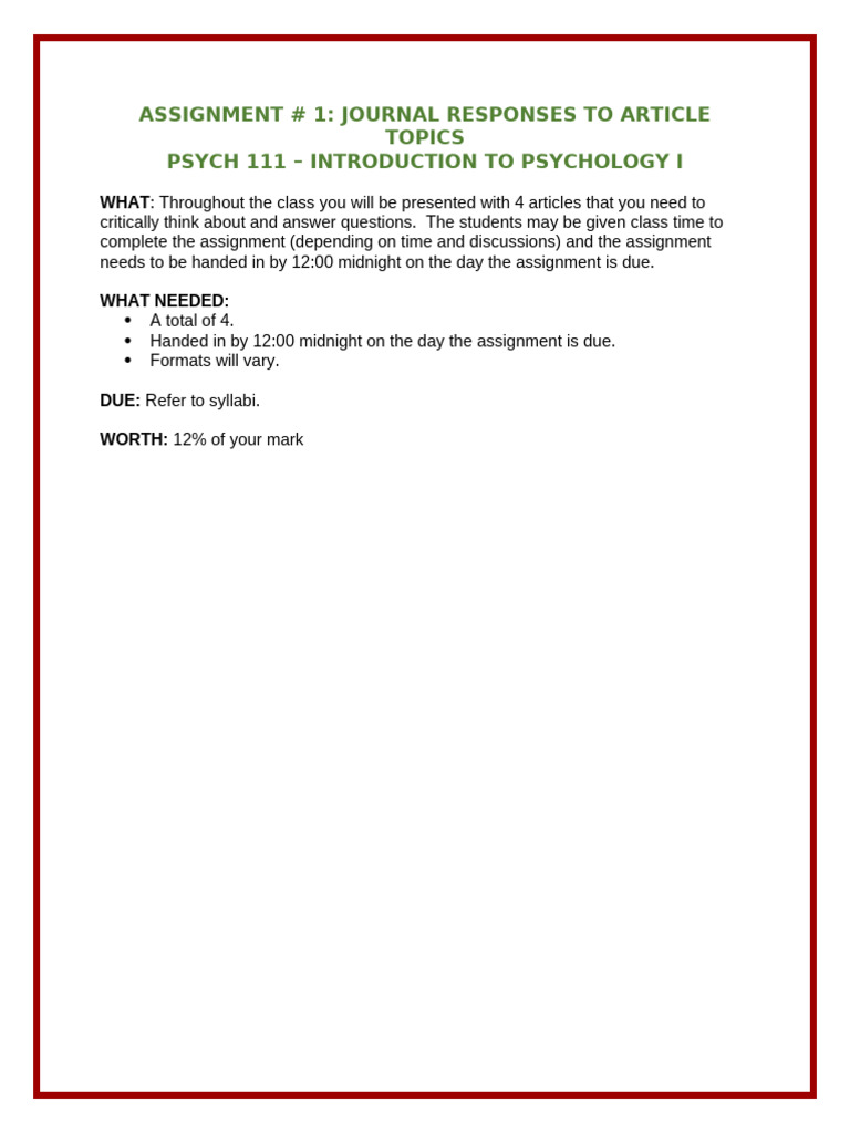 Assignment 1-1 | PDF