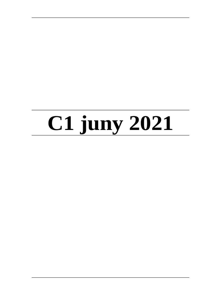 C1 2021 Juny | PDF