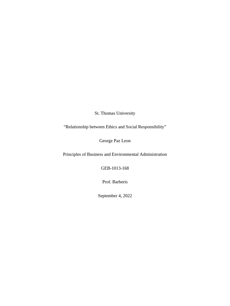 Module 2 Assignment Short Paper-Prin of Bus & Env Adm | PDF