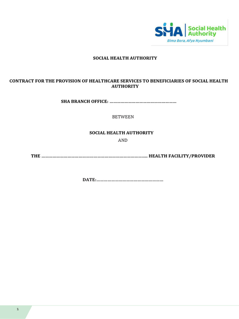 Sha HCP Contract - Faith Based and Private Facility Contract 2024-2026 ...