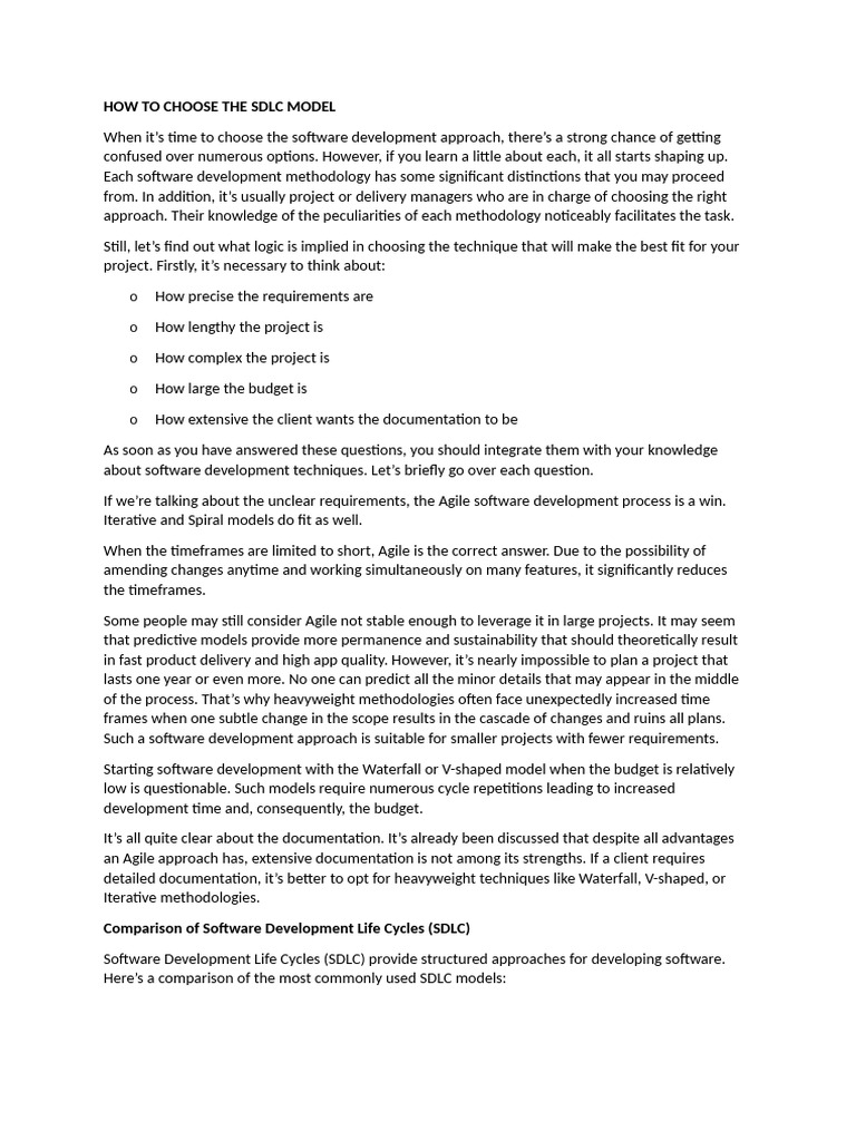 SDLC | PDF