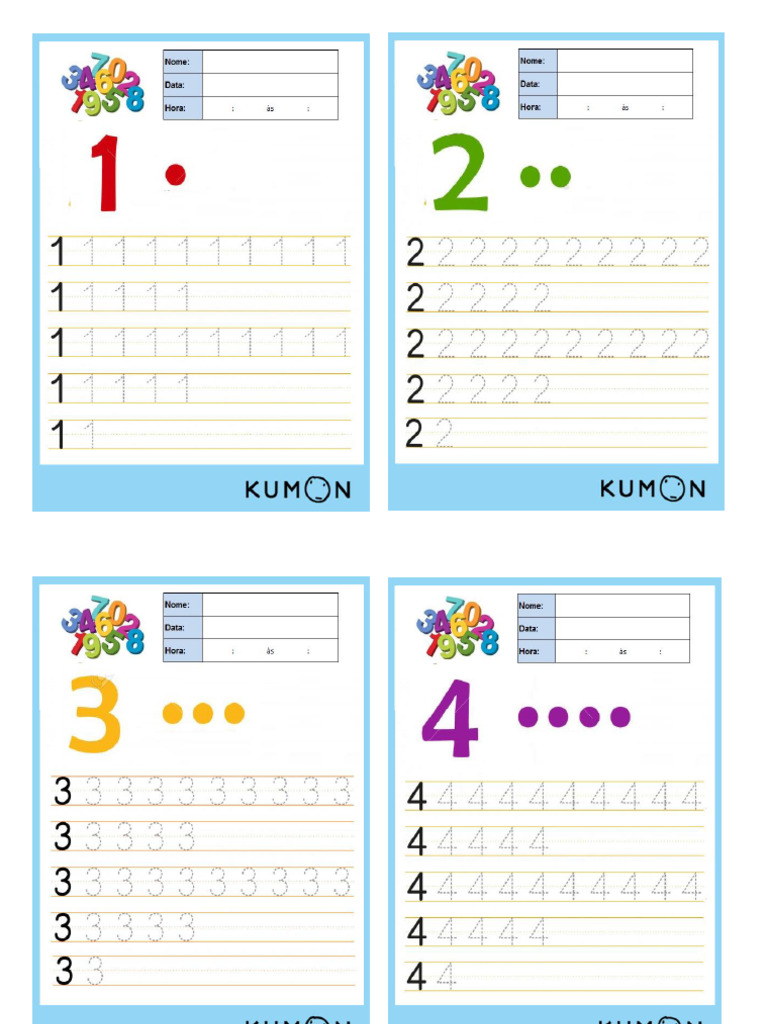 4-5-6 My Book of Numbers 1-10 | PDF