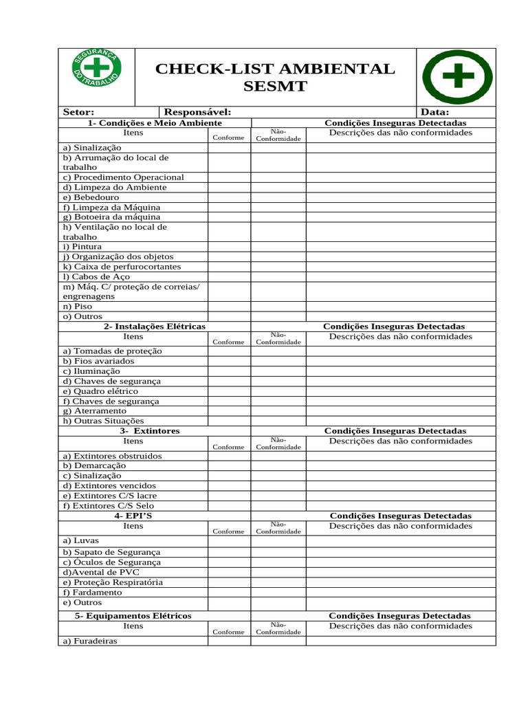 Check-List Ambiental | PDF