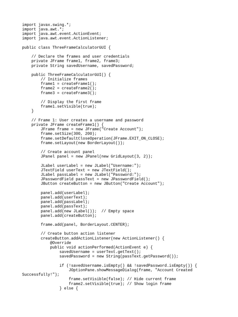 Three Frame Gui | PDF