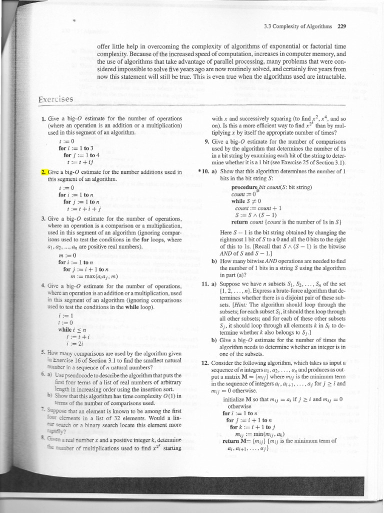 Sec A | PDF | Time Complexity | Algorithms
