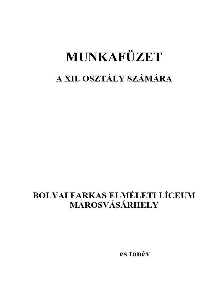 Mat. Munkafüzet 12 A4 VV | PDF
