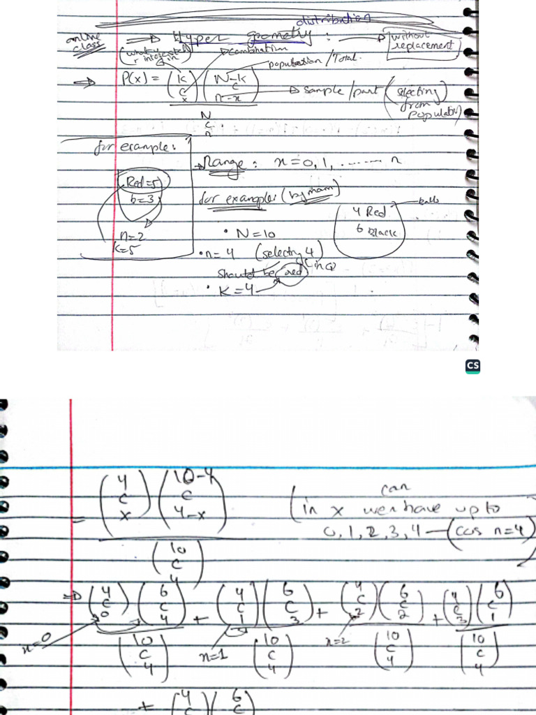 Hyper Geometric Distribution | PDF