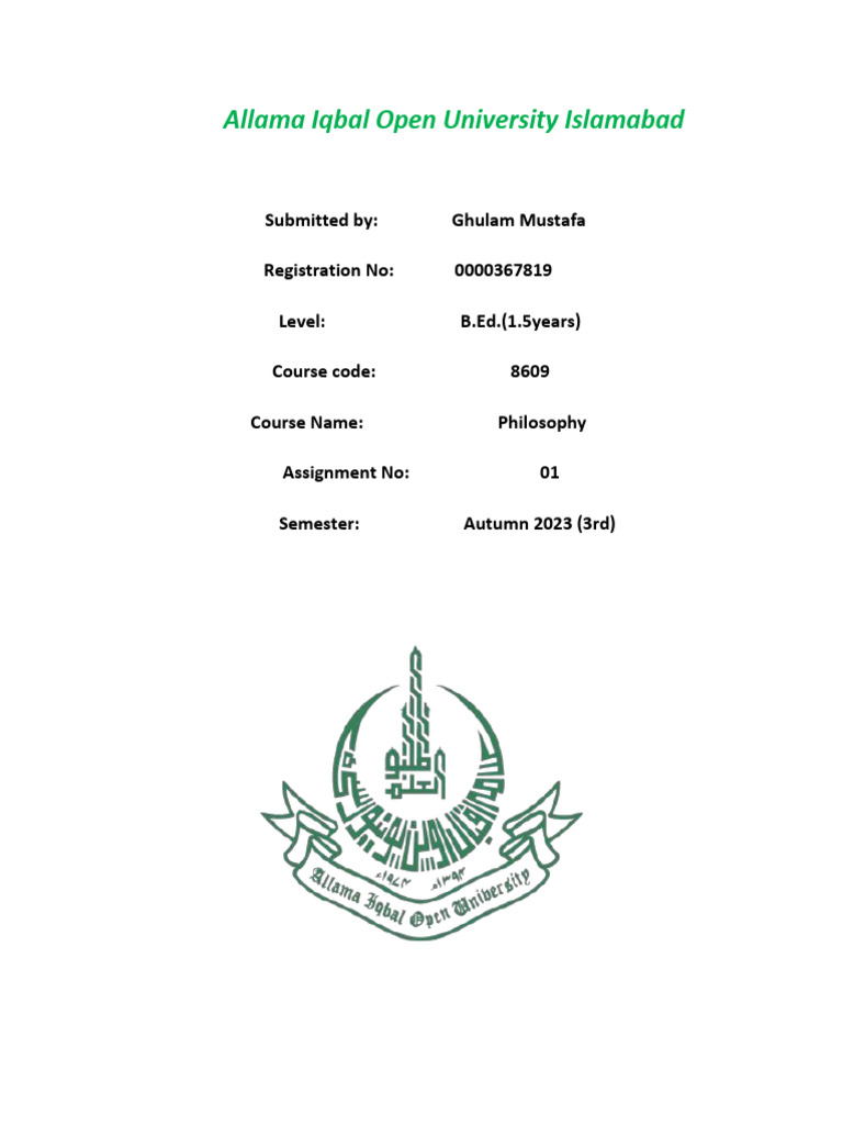 Ghulam Mustafa 8609 | PDF | Rationalism | Naturalism (Philosophy)