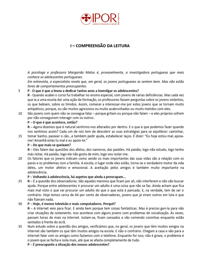 Ficha 1 | PDF