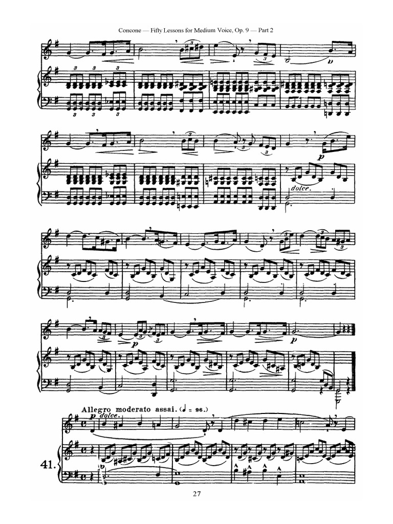 Concone No.41 | PDF