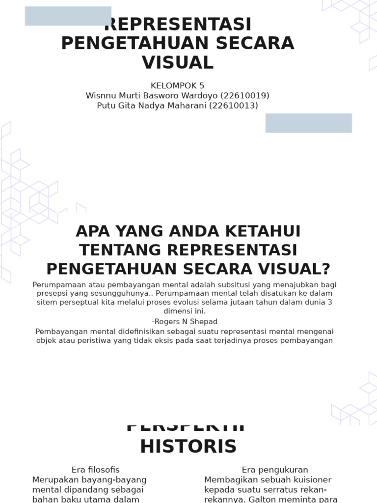 Representasi Secara Visual | PDF