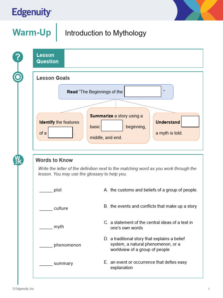 English IA - Guided Notes Entire Course | PDF