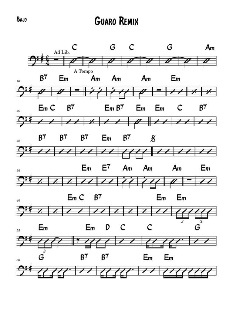 Guaro Remix-Bajo | PDF