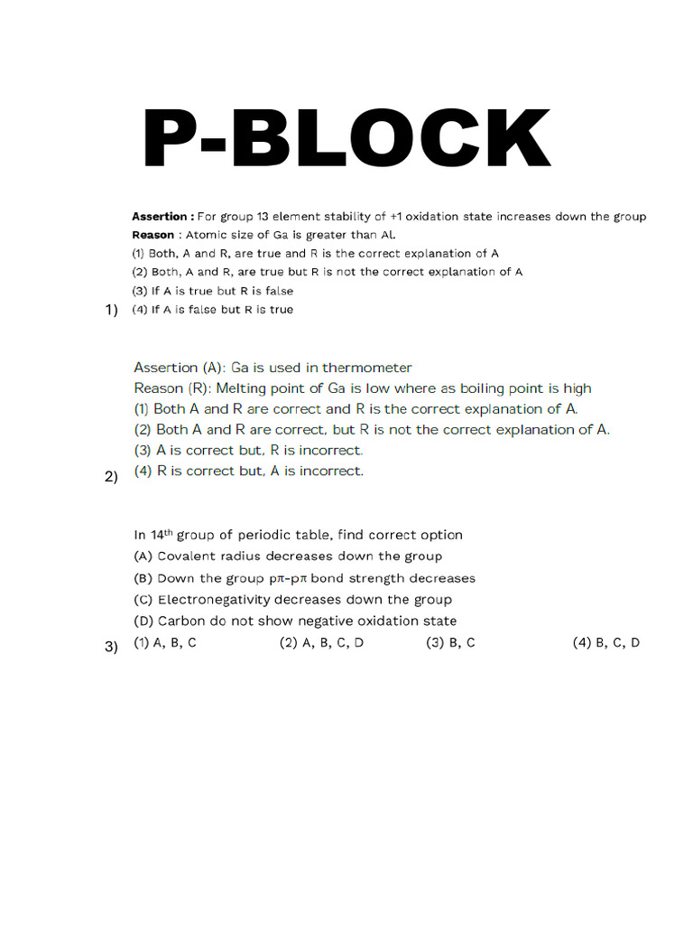 P Block | PDF