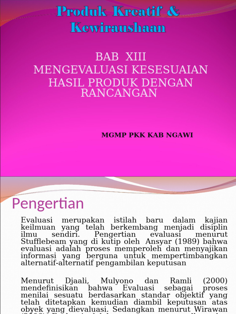 Bab 13 MGMP PKK | PDF