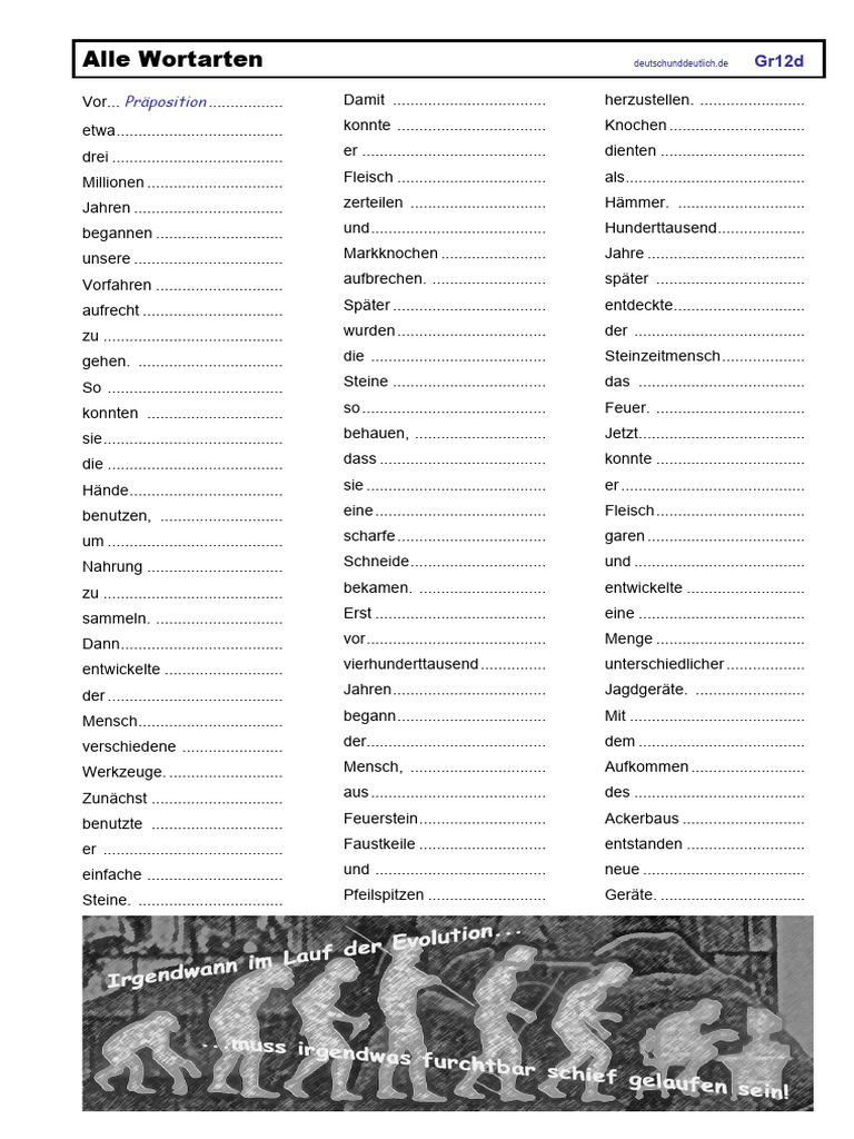 Alle Wortarten | PDF