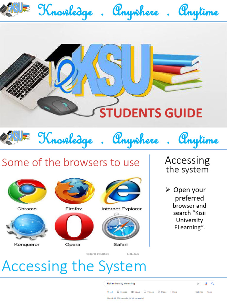 KSU ELearningStudent Guide | PDF | Mobile App | Art