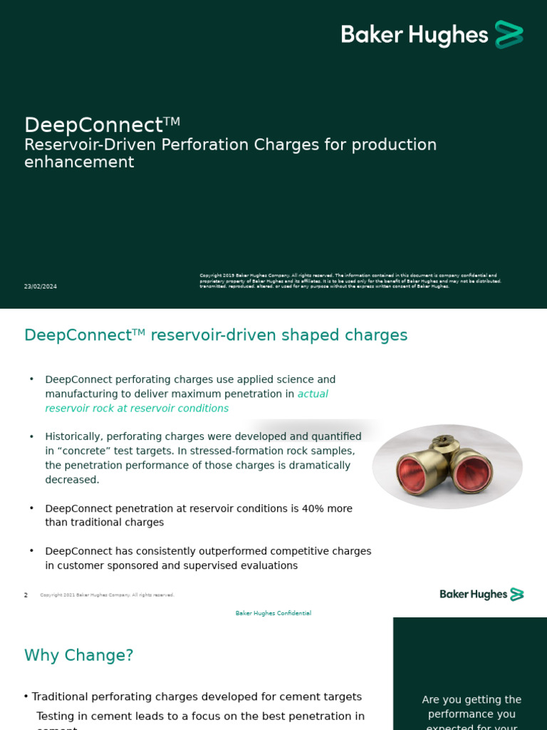 Deep Connect Baker Perforation Charges | PDF